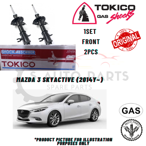MAZDA 3 SKYACTIVE (2014Y~) (FRONT) 100% ORIGINAL BRAND TOKICO TKC SHOCK ...