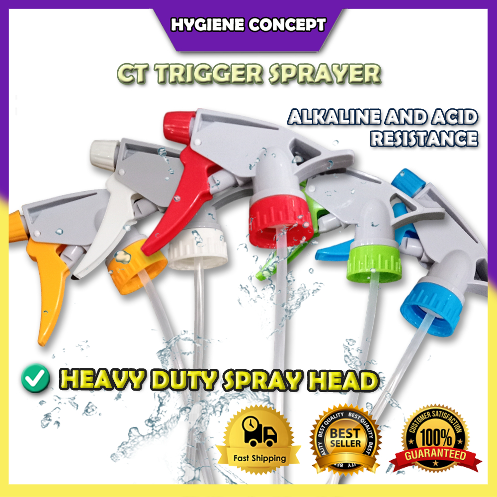 CT Heavy Duty Trigger Spray Head Chemical Resistant / Bottle Sprayer ...