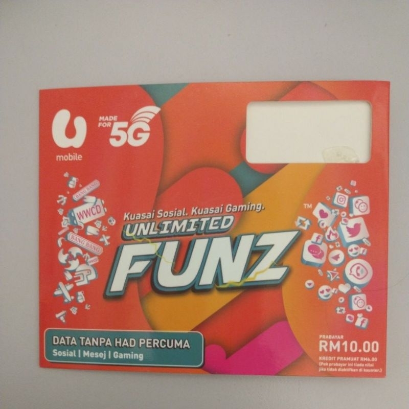 UMOBILE UNLIMITED FUNZ FUP999GB 4G/5G | Shopee Malaysia