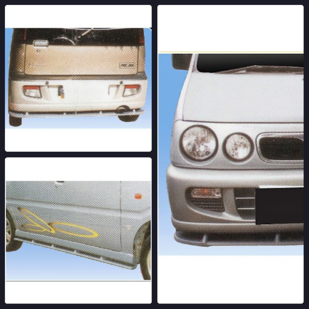 Perodua Kenari Skirting Body Kit Fiber Ready Stock | Shopee Malaysia