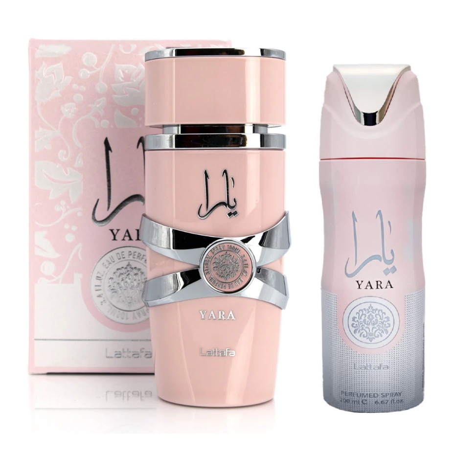 Yara Pink Perfume LATTAFA 100 ml for her Yara Body Spray 200ml Yara ...