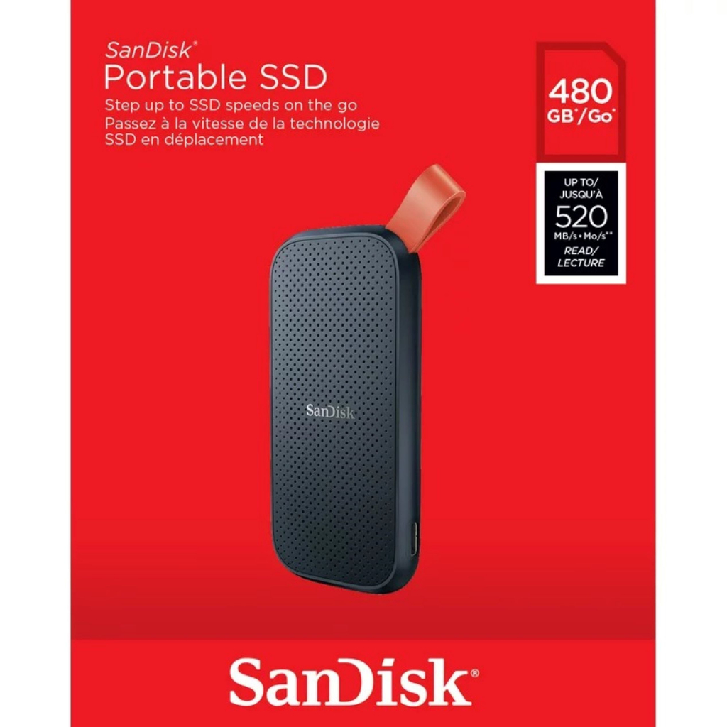 SANDISK E30 Portable External SSD 2 TB 1TB 480GB 520Mbs External Hard ...