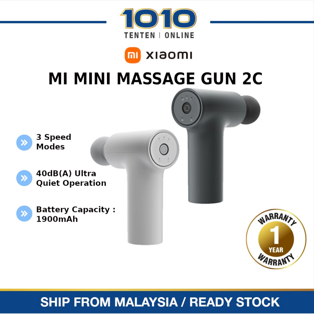 [New] Xiaomi Massage Gun Mini 2C (Portable Size, Smart Dual Mode | 350g ...