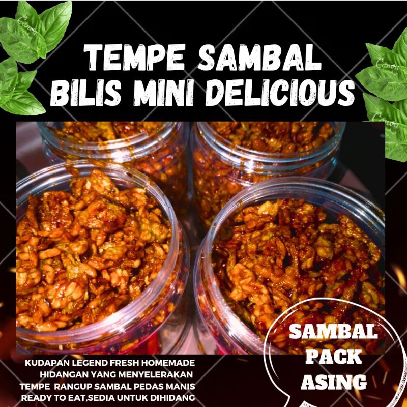 TEMPE SAMBAL BILIS MINI DELICIOUS (SAMBAL PACK ASING) | Shopee Malaysia