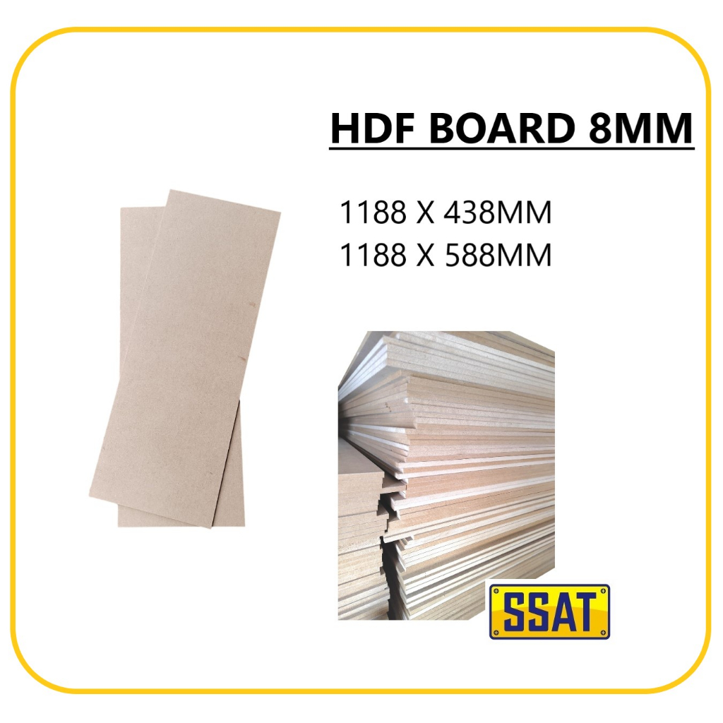 HDF BOARD 8MM 1188 X 438MM / 1188 X 588MM | Shopee Malaysia