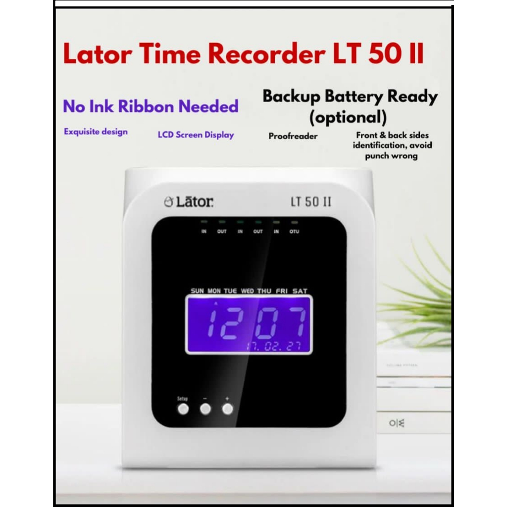 Lator LT50 II punch card machine (using thermal card) | Shopee Malaysia