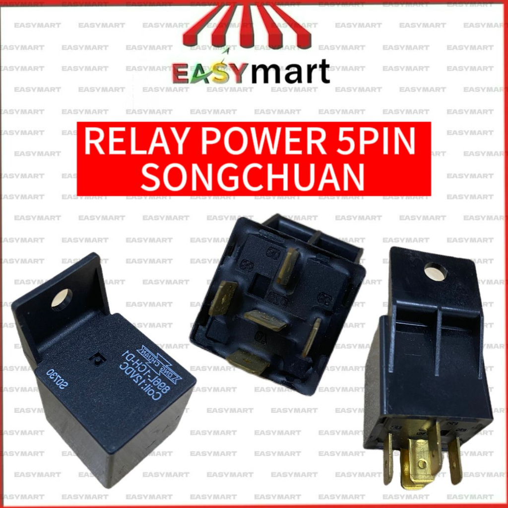 Relay Power 5 Pin 12V SONG CHUAN BLM WAJA GEN2 USE | Shopee Malaysia