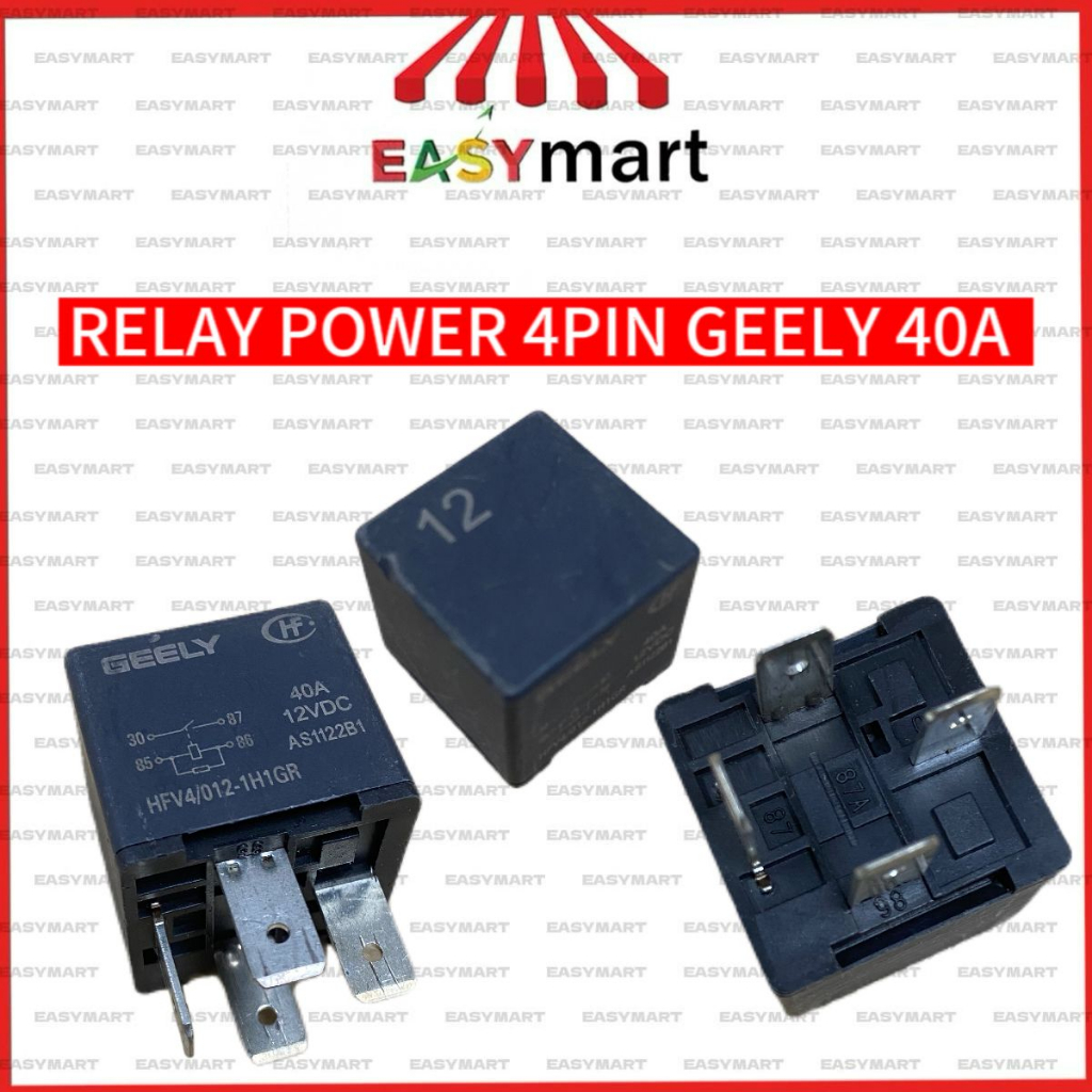Relay Power 4Pin GEELY 40A PROTON X50/X70 | Shopee Malaysia