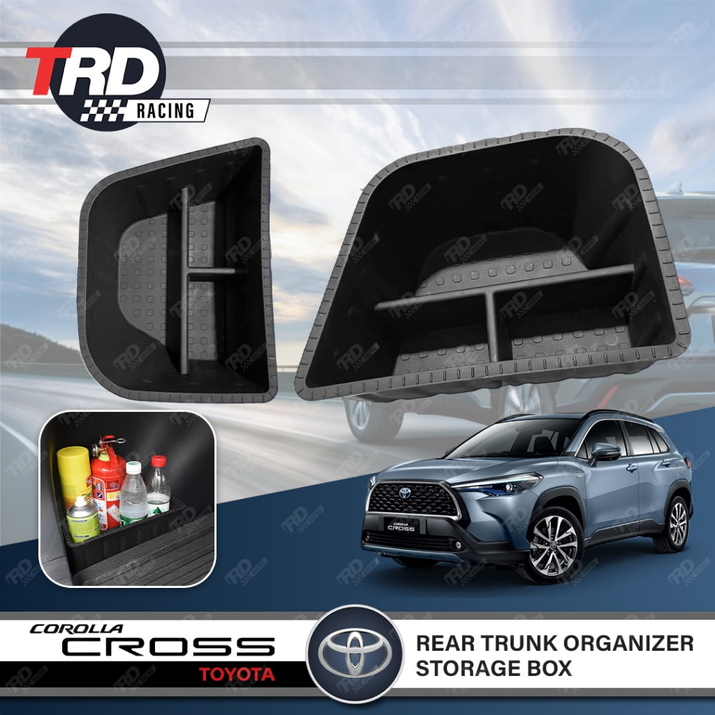 [𝐑𝐞𝐚𝐫 𝐒𝐭𝐨𝐫𝐚𝐠𝐞 𝐁𝐨𝐱 - 𝟐𝐩𝐜] Toyota Corolla CROSS 2021 - 2024 Car ...