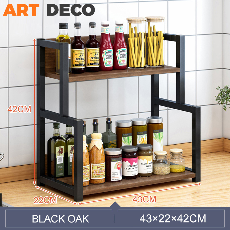 Spice Rack Rak Dapur Storage Rack Kitchen Organizer Rak Rempah Multi ...