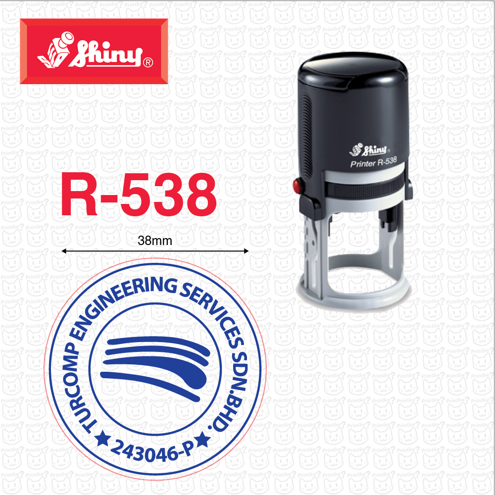 BULAT ROUND RUBBER STAMP/COMPANY STAMP/COP NAMA/BANK COP/COP SYARIKAT ...