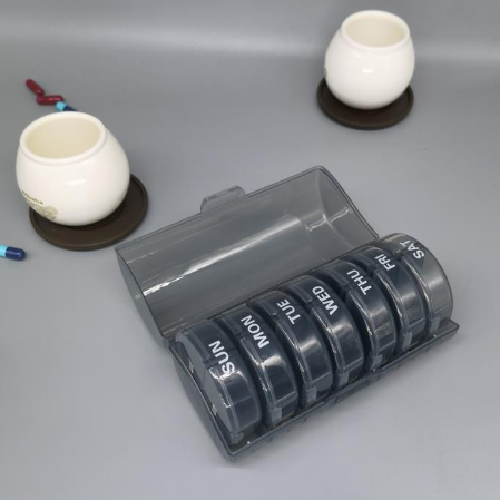 Weekly Pill Box Organizer 3 Times a Day Bekas Ubat Pil Portable Travel ...