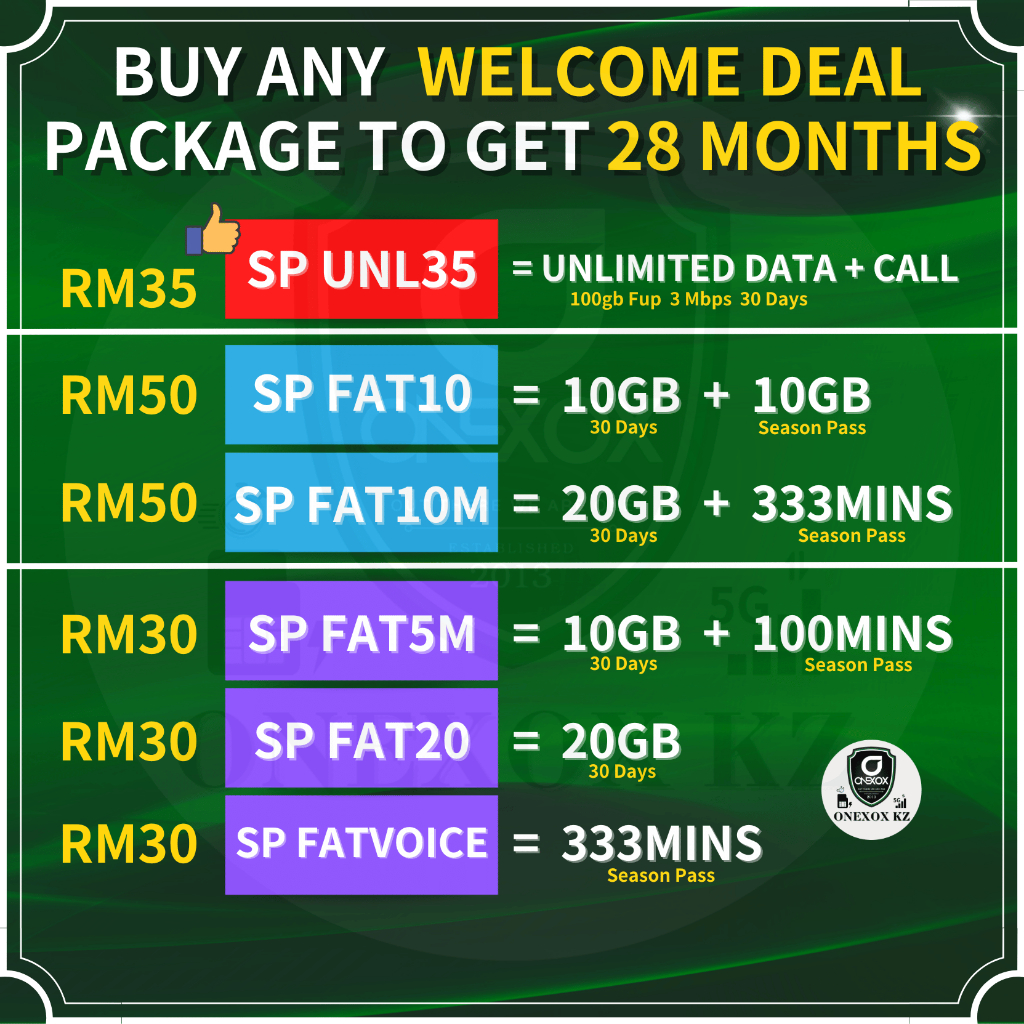 Onexox Welcome Deal Package To Get 28 Months ( For New Register ...