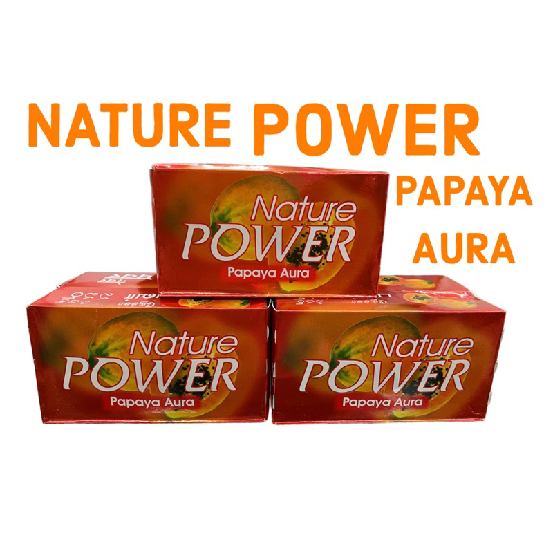 NATURE POWER PAPAYA AURA SOAP - SABUN PAPAYA ASLI 125g | Shopee Malaysia
