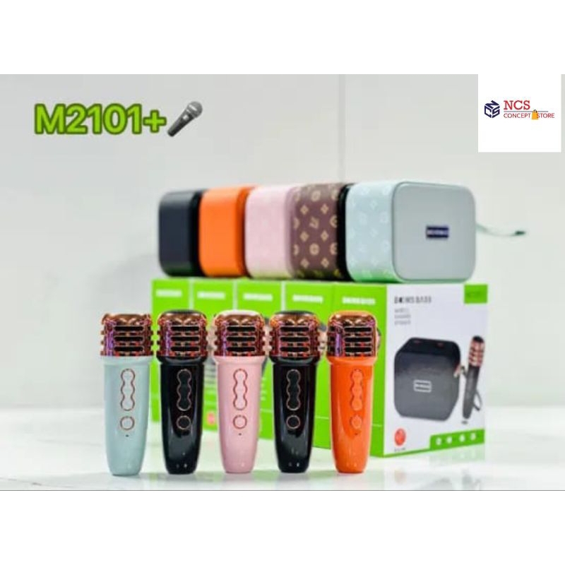BOOMS BASS M2101+ Portable Handheld Wireless Karaoke Speaker Bluetooth ...