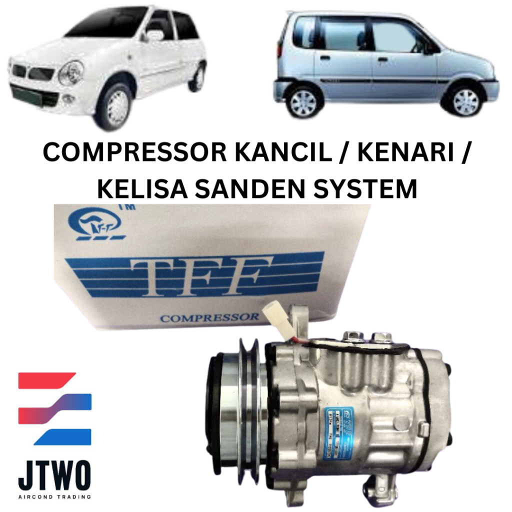 🎯 BARU 🎯 COMPRESSOR PERODUA KANCIL / KENARI /KELISA SANDEN SYSTEM OEM ...