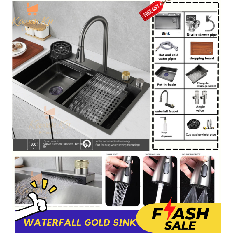 SUS 304 Stainless Steel Kitchen Sinki Handmade Undermount / Topmount ...