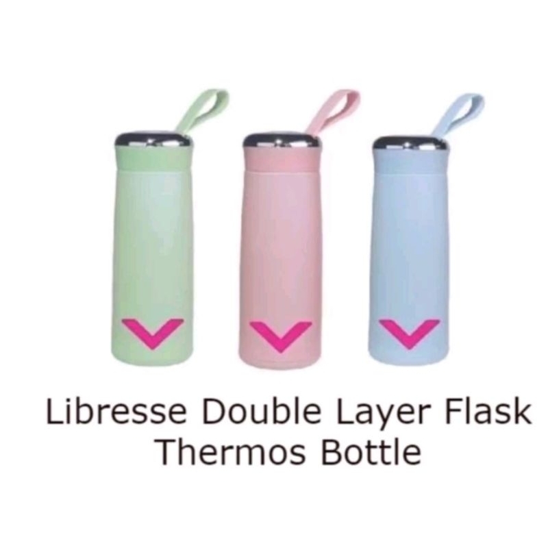 Libresse Glass Water Flask Tumbler gift Botol simpanan air minuman ...