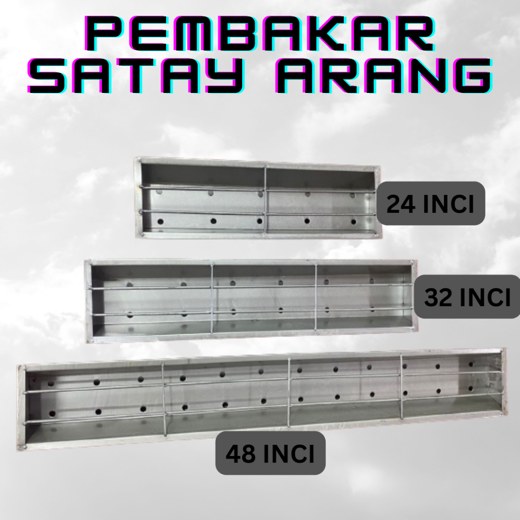 PEMBAKAR SATAY ARANG SAIZ 24 INCI, 32 INCI DAN 48 INCI | Shopee Malaysia