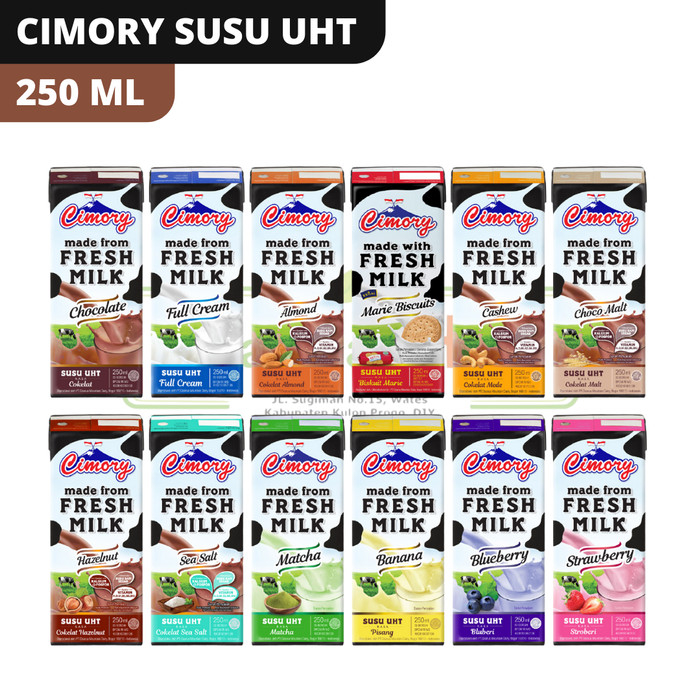 CIMORY Susu UHT 250ml Fresh Milk PELBAGAI PERISA (READY STOCK) | Shopee ...
