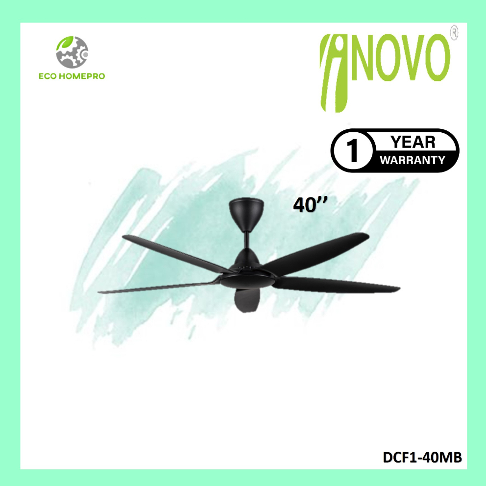 INOVO DCF1 56" Dc 5 Blade Ceiling Fan(8F+8R)(16Speed/Matt Black ...