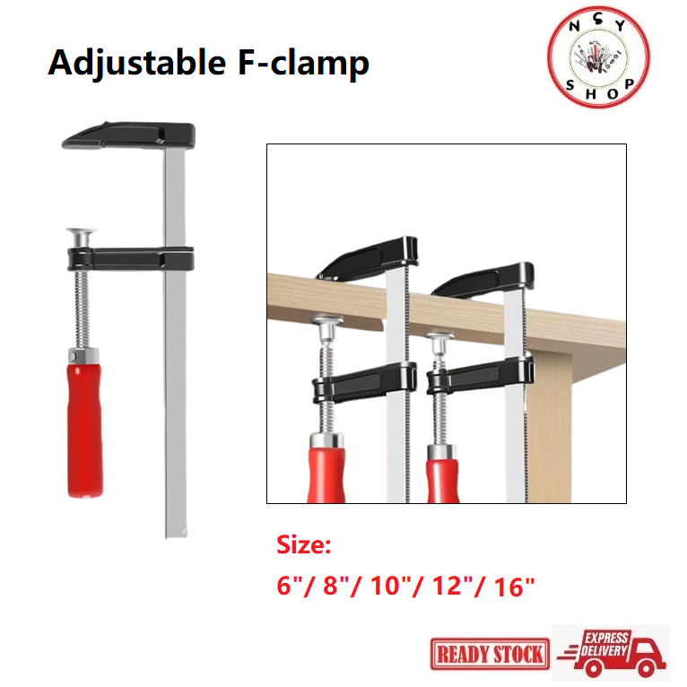 Adjustable F-Clamp/Heavy Duty Woodworking Clamp Manual Quick Fixing ...