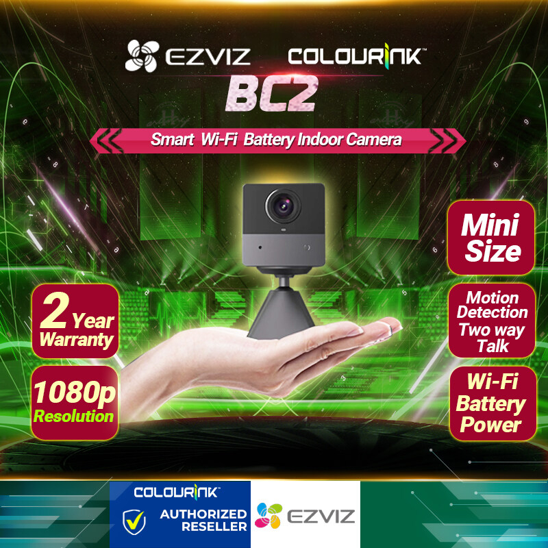 Ezviz BC2 2MP Indoor WiFi Smart Home Secruity Camera Battery Power ...