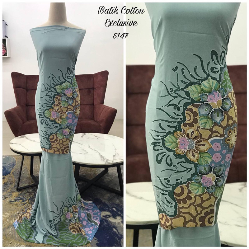 Batik Lukis Cotton Viscose 2 Lapis Batik Kelantan Batik Malaysia Ready ...