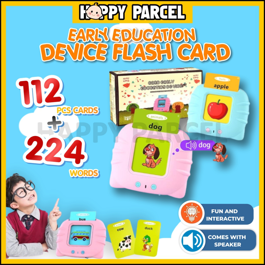 Flash Card Reader Baby Educational Toys Learning English Preschool ...