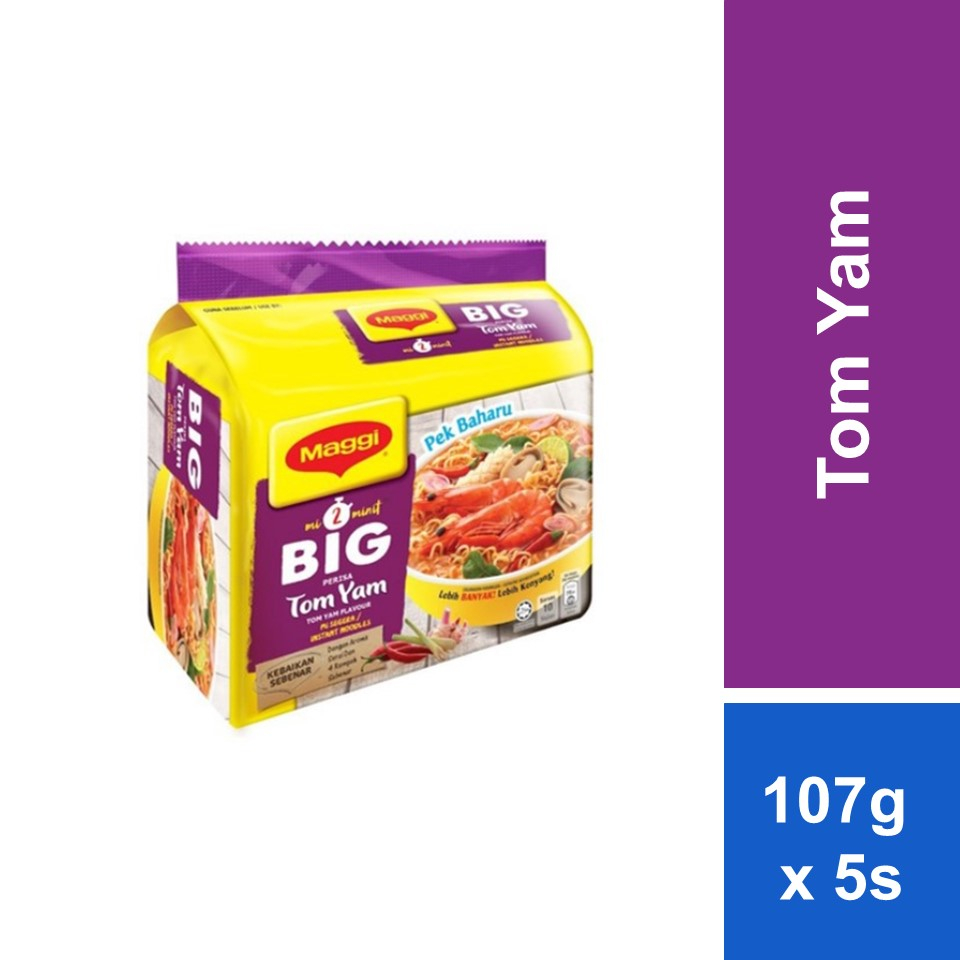 MAGGI Big Tom Yam 107g x 5 (Halal) | Shopee Malaysia