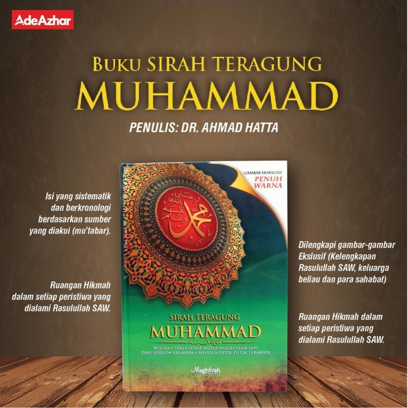 Sirah Teragung Muhammad Ade Azhar FREE 3 Poster Nabi & Rasul | Shopee ...