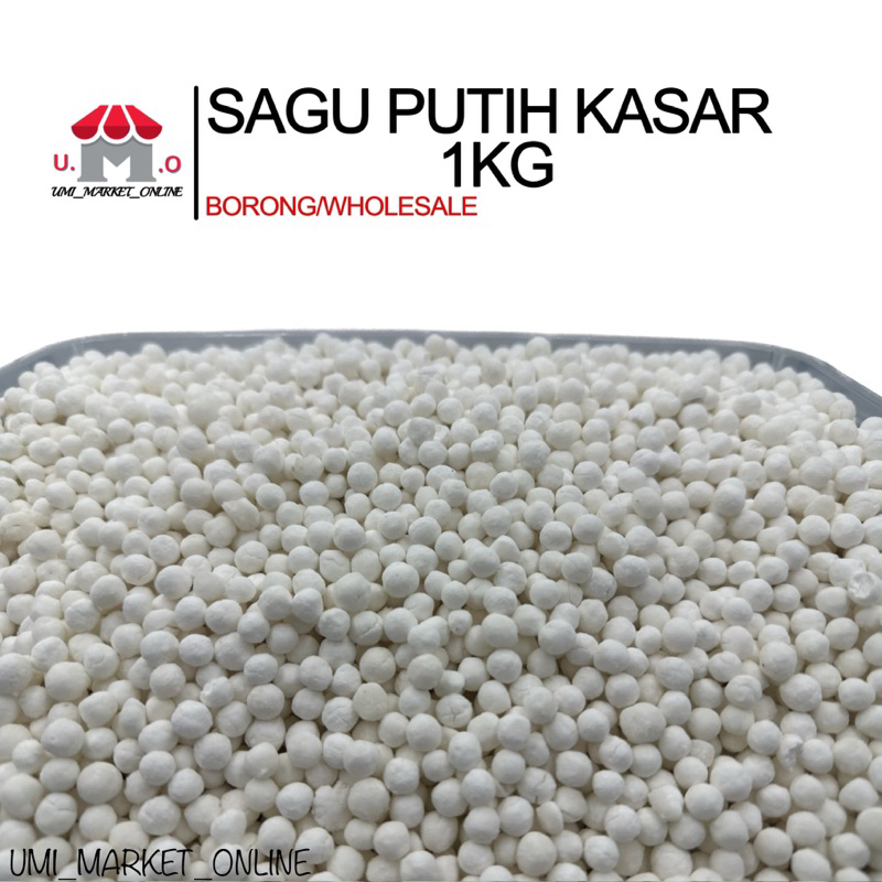 SAGU KASAR PUTIH 1KG | Shopee Malaysia
