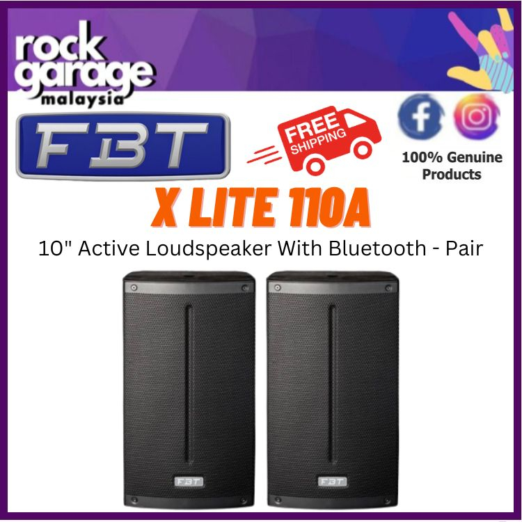 FBT X LITE 110A 10" Active Loudspeaker With Bluetooth - Each/Pair ...