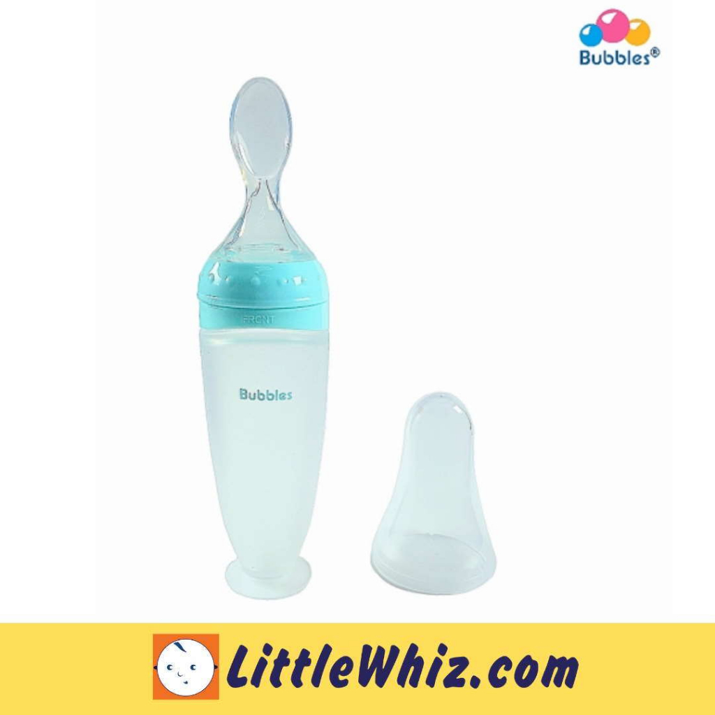 Bubbles: Silicone Squeeze Feeding Spoon | Shopee Malaysia