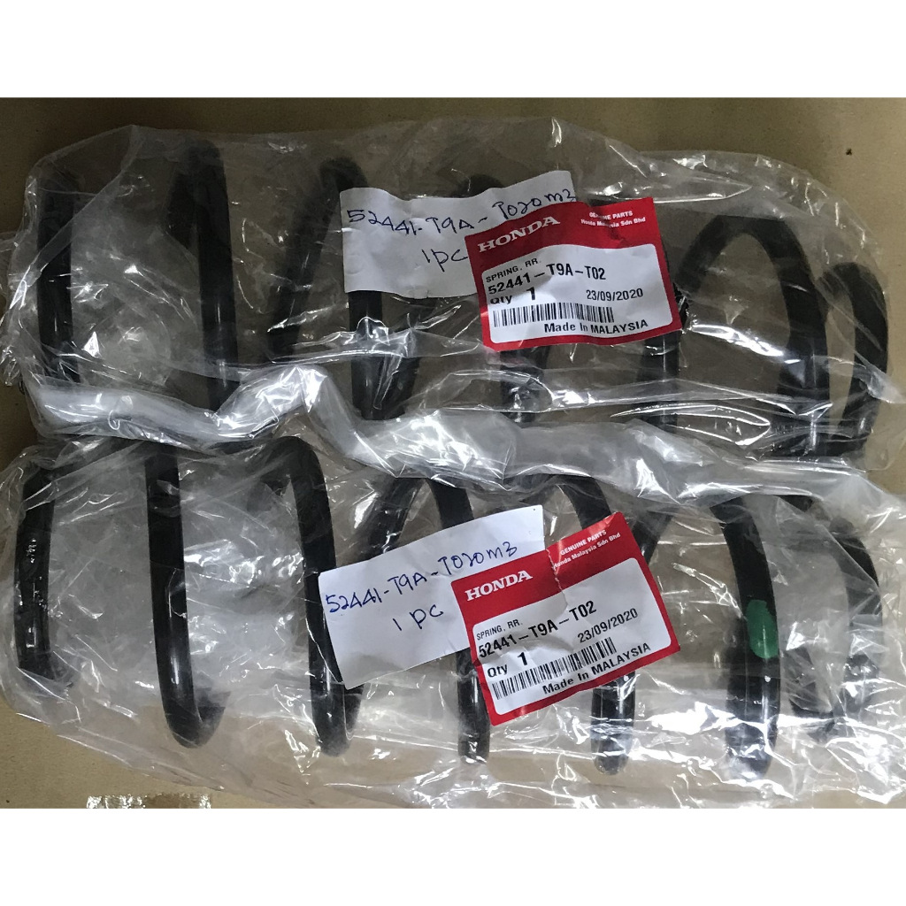 Rear Shock Absorber Coil Spring Honda City T9A ( GM6 ) 52441-T9A-T02 (2 ...