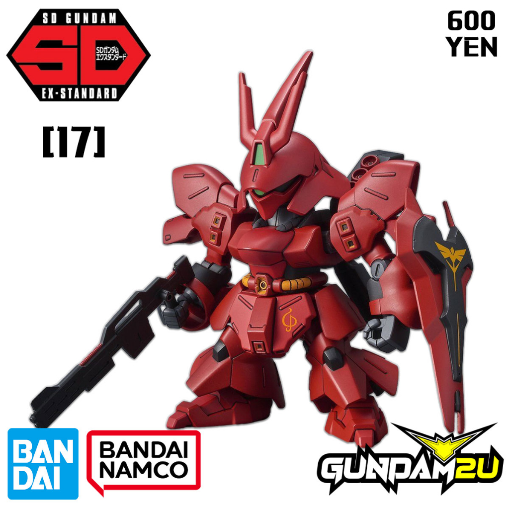 BANDAI SDEX 17 Sazabi - SD Gundam EX-Standard STD Gundam Char Counter ...