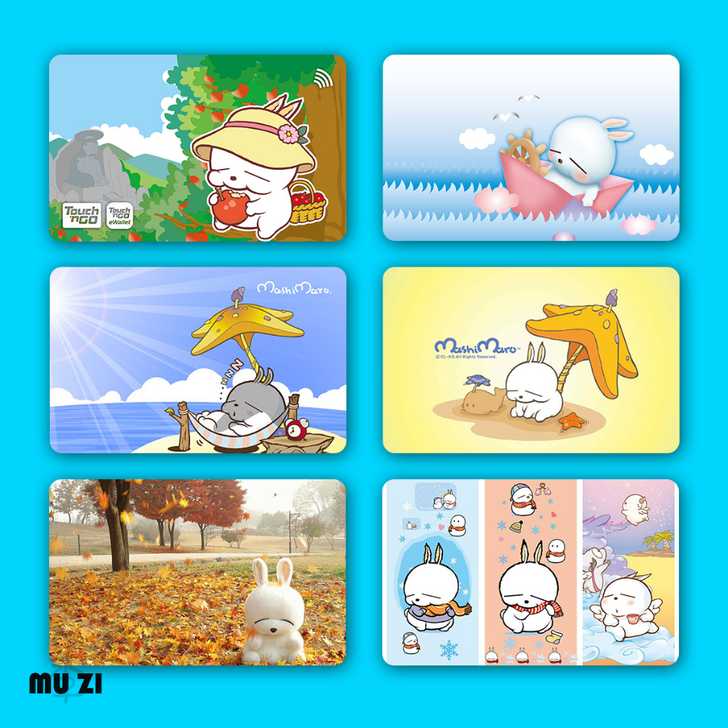 Mashimaro TnG Card STICKER NFC STICKER Waterproof Thick Hard Material ...