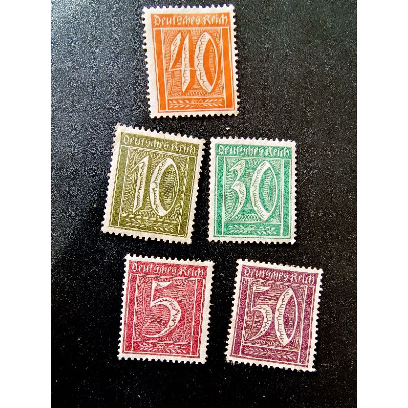 GF06 very old and rare Deutsche Reich German Empire definitive stamps ...