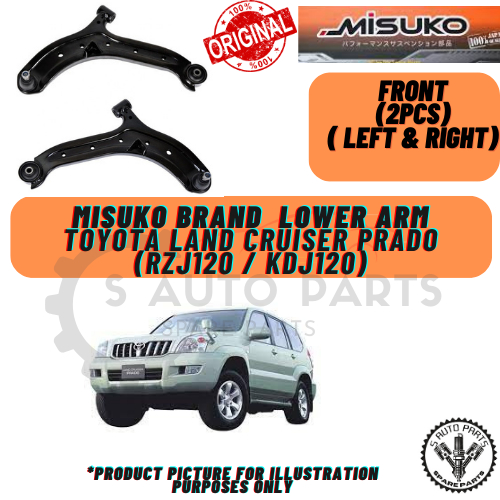 TOYOTA LAND CRUISER PRADO (RZJ120 / KDJ120) FRONT LOWER ARM (SET 2PCS ...