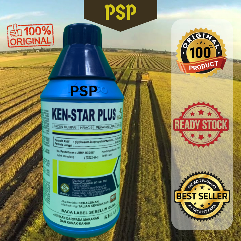 Ken-Star Plus 1L Kenso Glyphosate 13.6% Kenstar plus/ ken star untuk ...