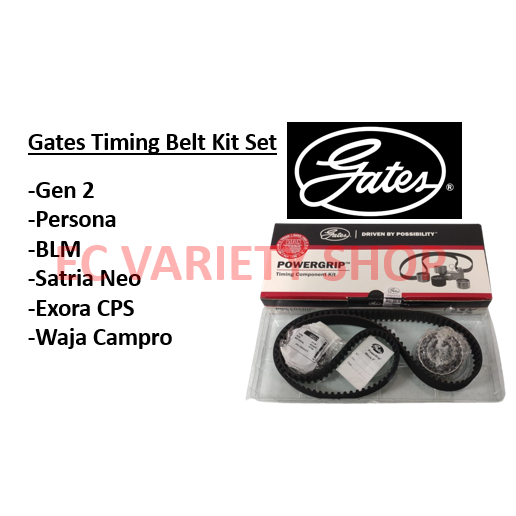 GATES Timing Belt Kit Set for Gen2, Saga BLM, Persona, Exora, Waja ...
