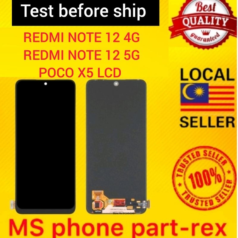 REDMI NOTE 12 LCD 4G/5G POCO X5 LCD 5G Redmi Note 12 lcd Poco x5 lcd ...