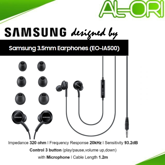 ORIGINAL Samsung 3.5mm Earphones Handsfree | EO-IA500 by Samsung ...