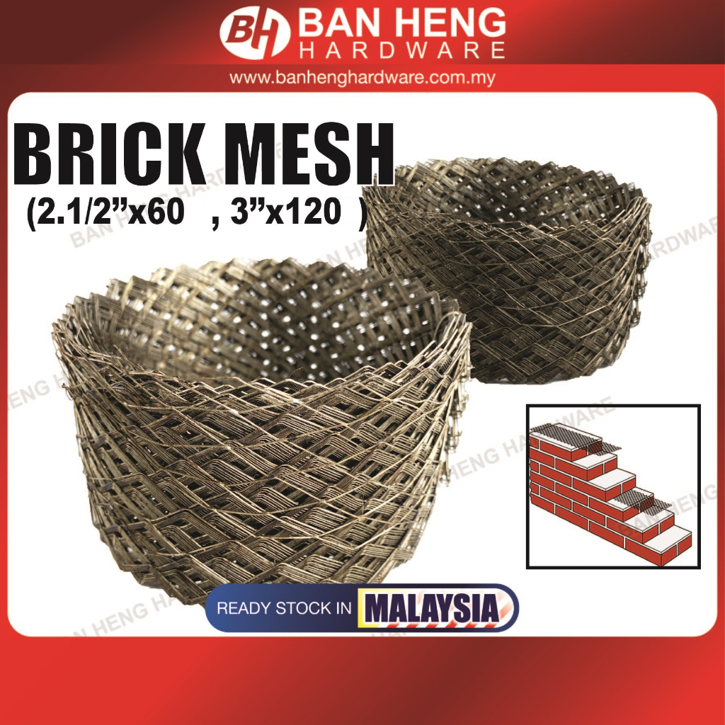 2.1/2'' X 60' / 3" x 120' Exmet Wire Mesh /Dawai Ikat Batu /Exment ...