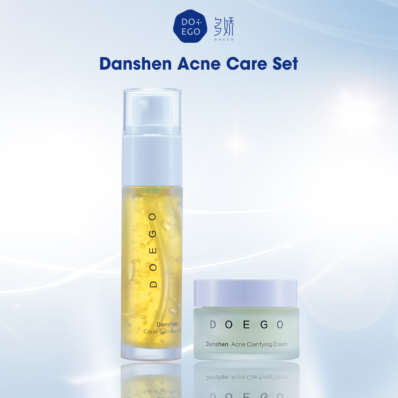 DOEGO Danshen Anti Acne Set For Oily/Acne Prone Skin/Combination Skin 2 ...