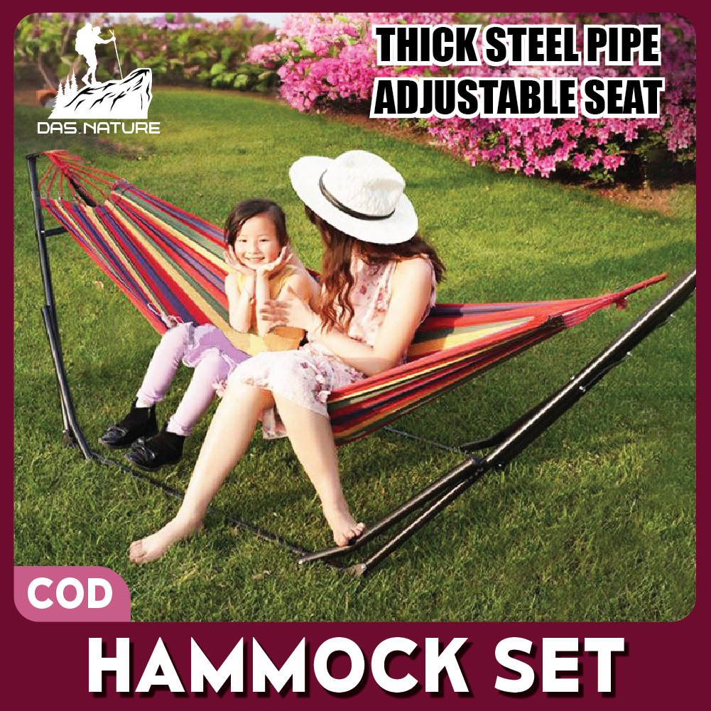 Das Nature™ Hammock set with stand Buaian gantung outdoor portable ...