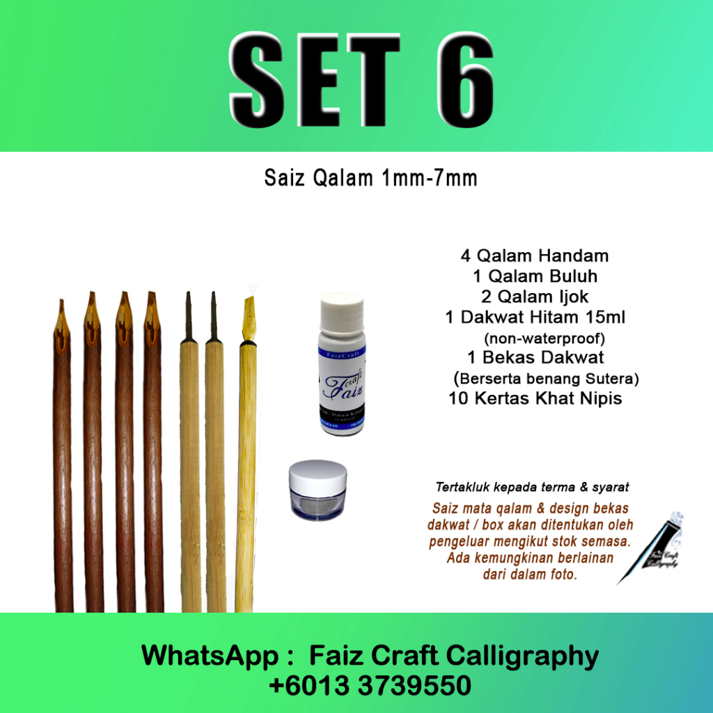 SET 6 ALAT TULIS KHAT & JAWI | Shopee Malaysia