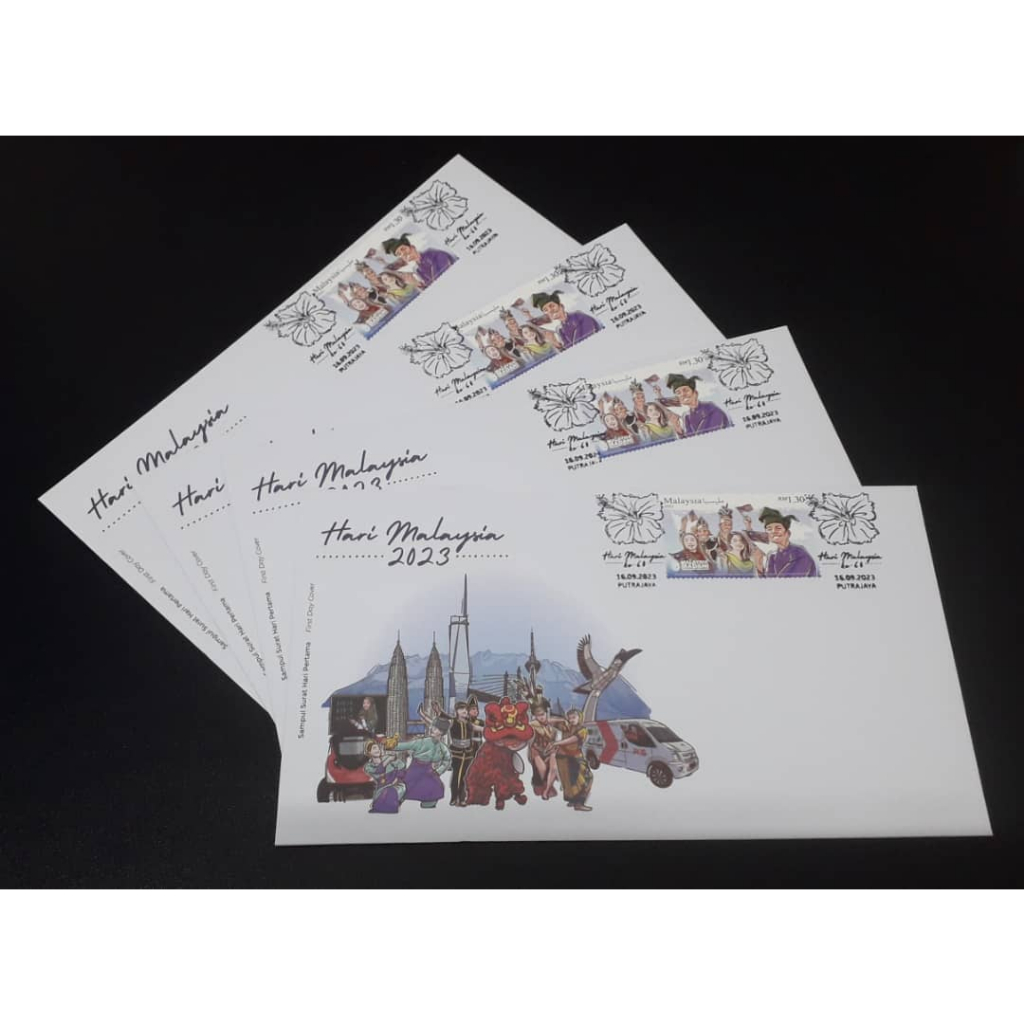 Sampul Surat Hari Pertama (FDC) "Hari Malaysia Ke-60 Tahun" 2023 Dengan ...