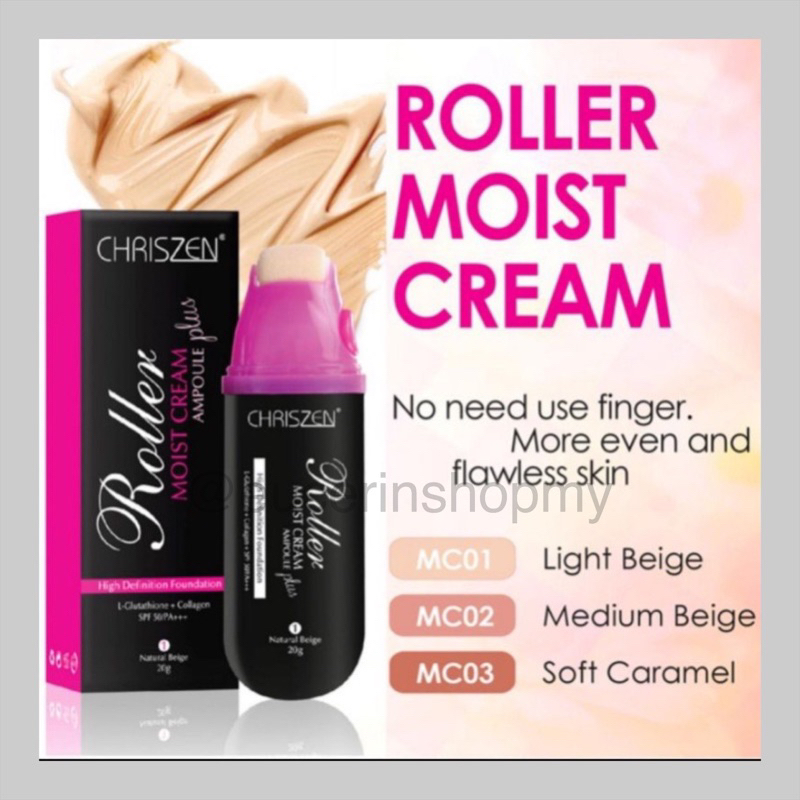 New CHRISZEN ROLLER(NO BOX) MOIST CREAM MC02(Exp 2026) | Shopee Malaysia