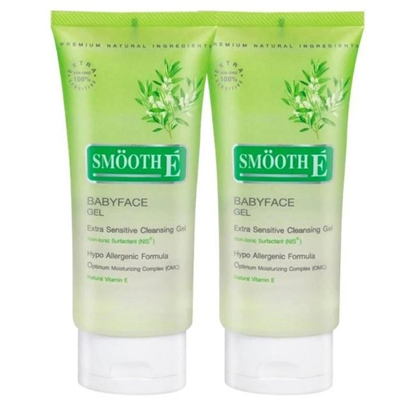 SMOOTH-E Babyface Cleansing Gel for Extra Sensitive Skin 99 ML. Double ...